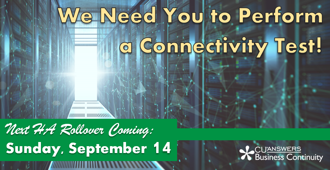 The Next HA Rollover is Coming September 14th - We Need You to Perform ...