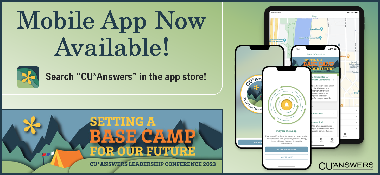 Download the Mobile App for the 2023 Leadership Conference! | CU*Answers