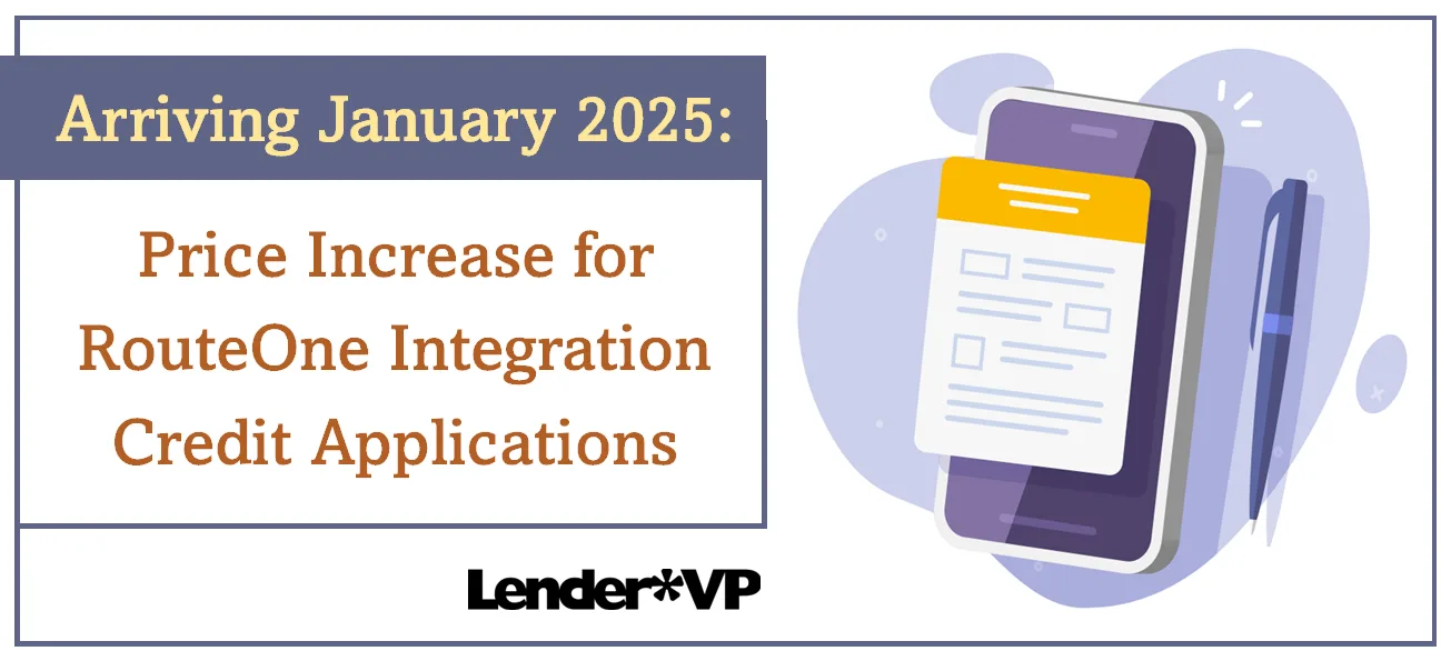 Arriving January 2025: Price Increase for RouteOne Integration Credit Applications | CU*Answers